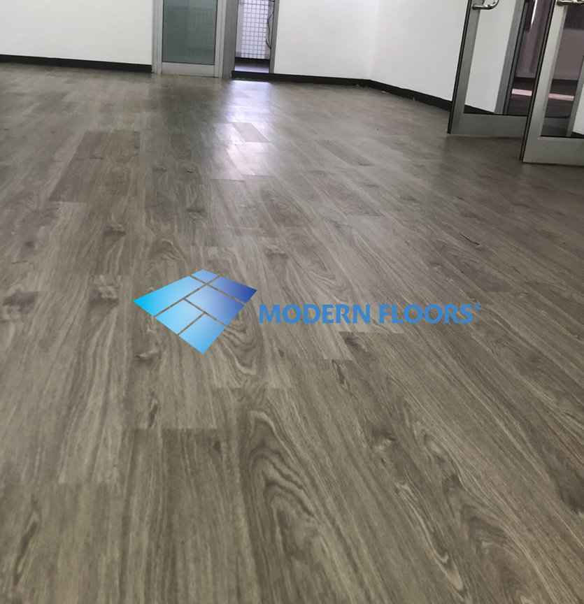 Marina Brown SPC Super Core Click Lock Tiles + IXPE Back Pad